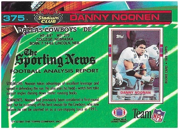 Danny Noonan Football Player