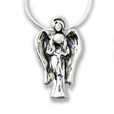 Silver Angel Pendants Original Size