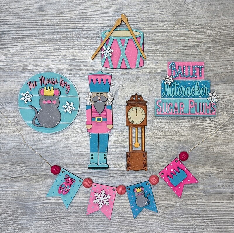 DIY Nutcracker Tiered Tray Set