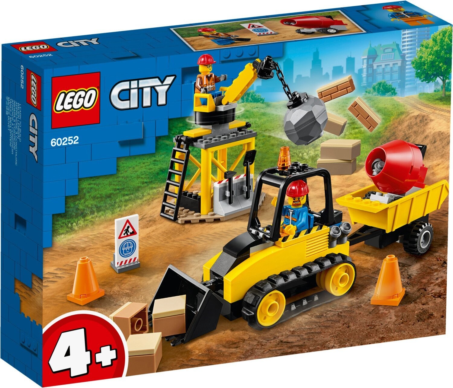 Lego City 60252 Bagger Baustellen Set