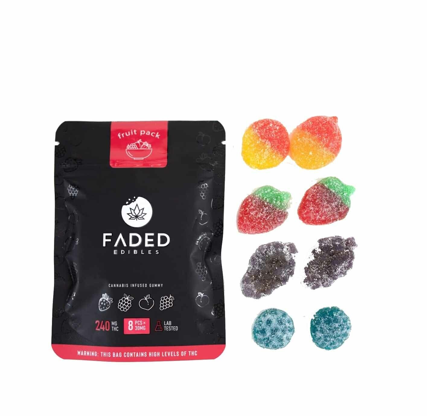 Faded Cannabis Co. 240mg Gummies - Weed Delivery Express