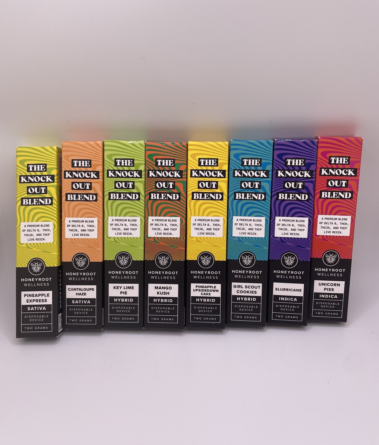 Knockout Blend Cantaloupe Haze 2g Dispo – Honeyroot – Edibles – Black ...