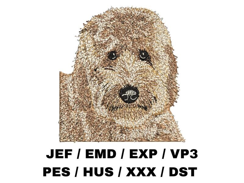Goldendoodle Beauty: Machine Embroidery Pattern