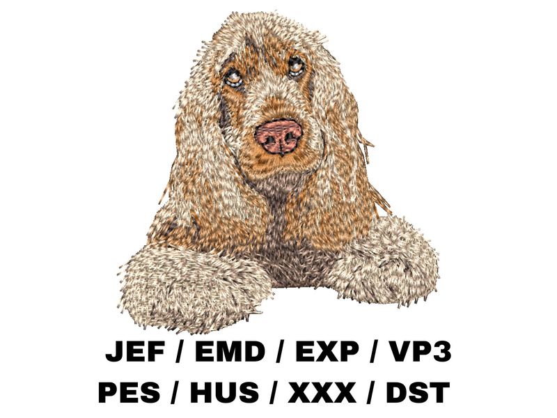 Cute Dog Craft: Cocker Spaniel Embroidery