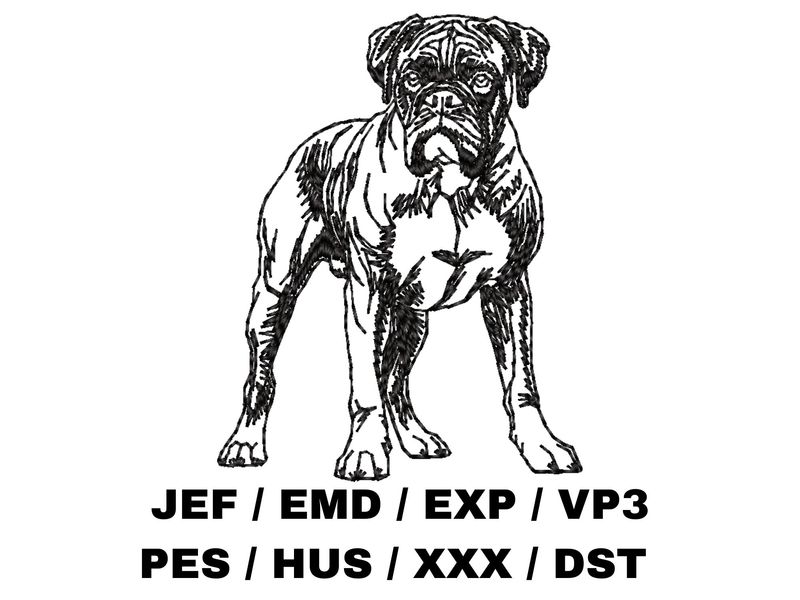 DIY Boxer Embroidery Project