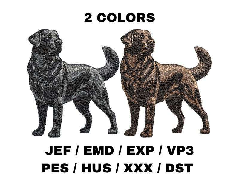 Black Lab, Chocolate Lab Embroidery Designs