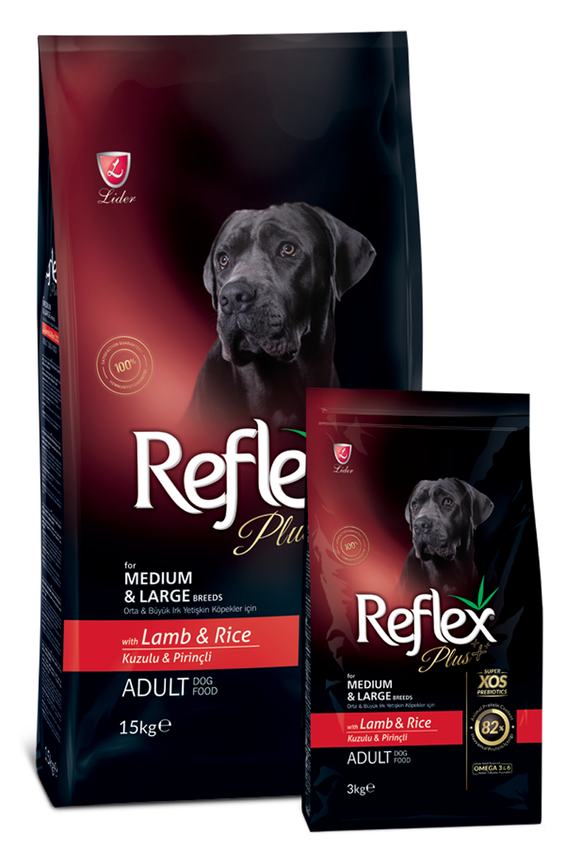 Reflex Plus Cordeiro & Arroz | Ração Saudável para Cães Médios/Grandes ...
