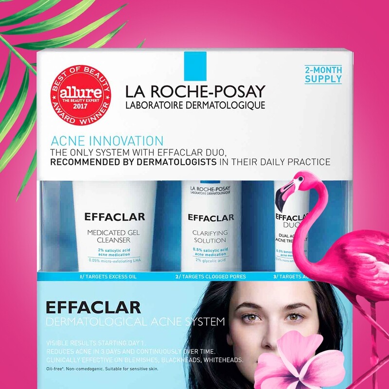 La Roche-Posay Effaclar 3 Step Acne Routine