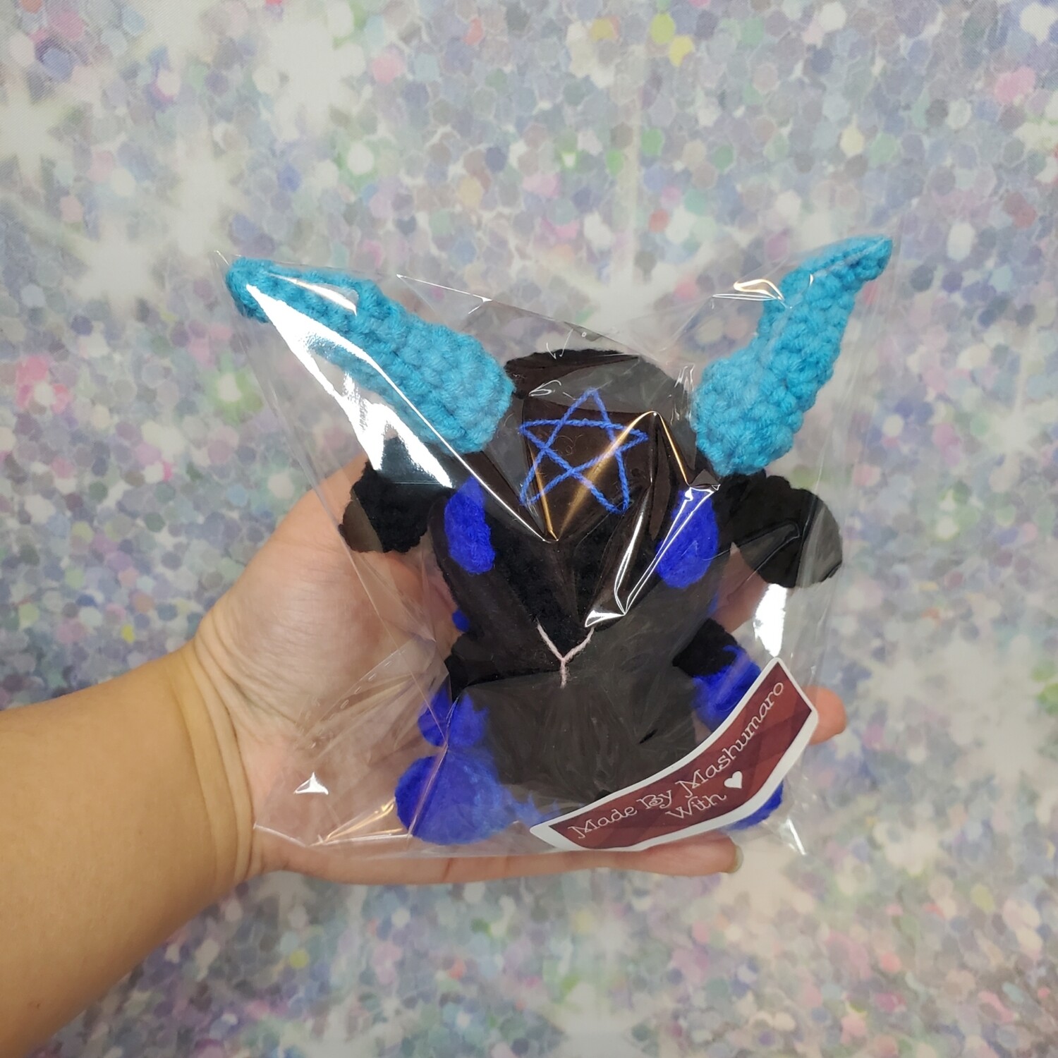Baby Baphomet Chibi Doll Sitting Pose (Bubble Blue) Baby Baphomet Chibi Doll Sitting Pose (Bubble Blue)
