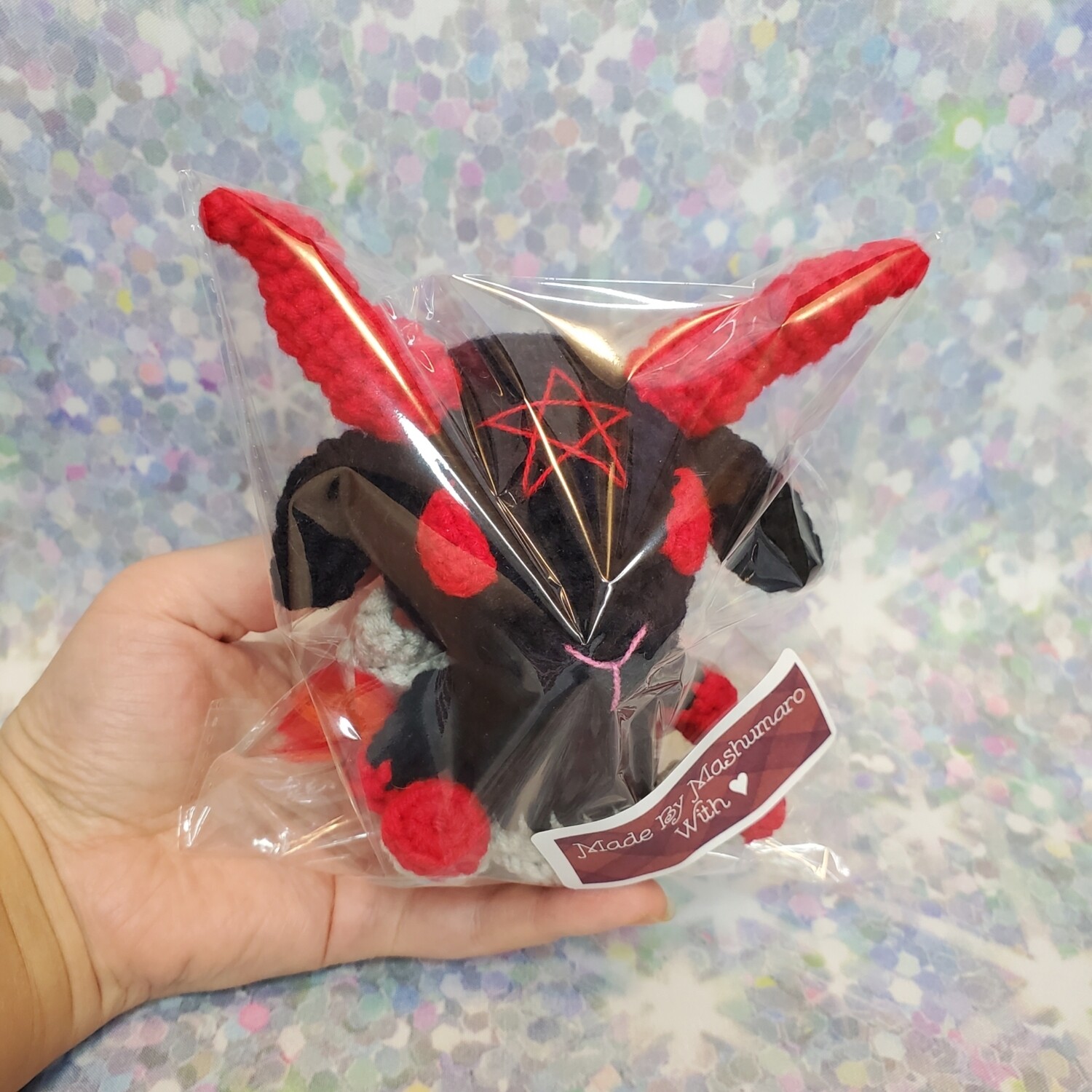 Baby Baphomet Chibi Doll Sitting Pose (Deadly Red) Baby Baphomet Chibi Doll Sitting Pose (Deadly Red)