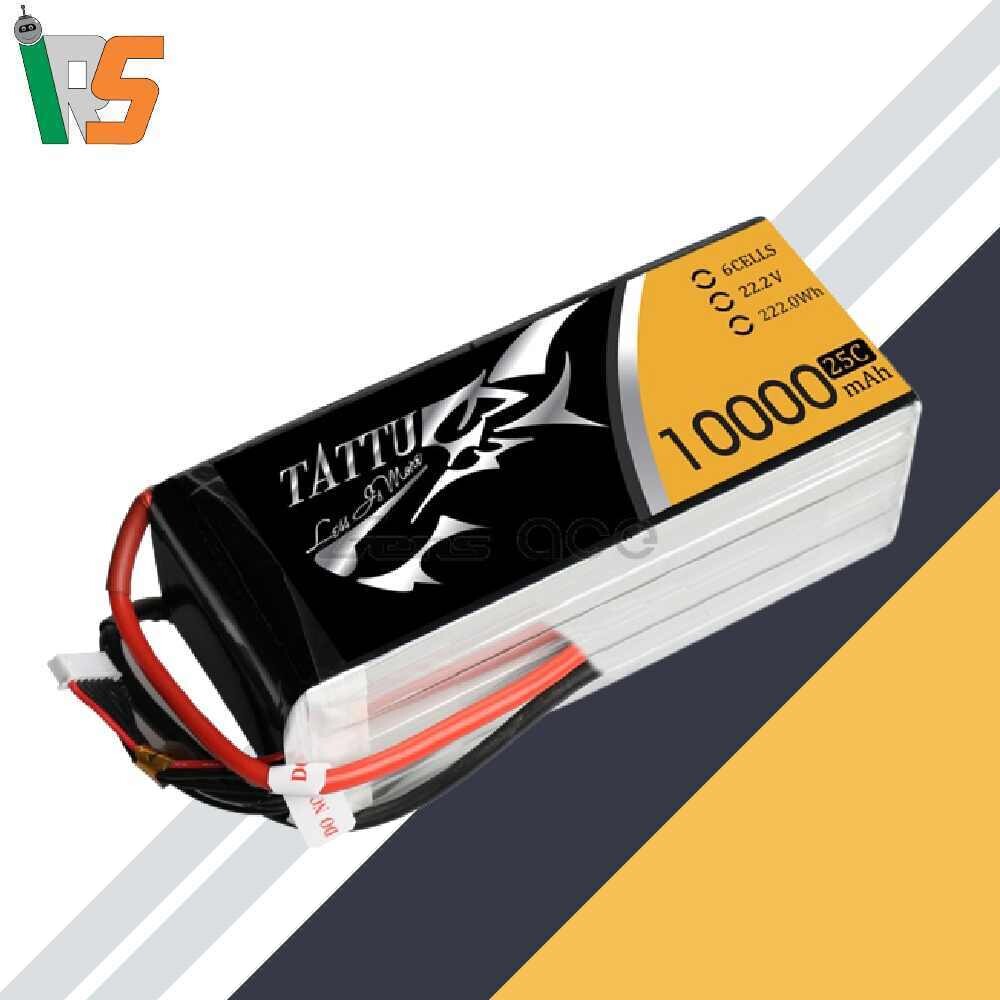 TATTU 10000MAH 6S 25C 22.2V LIPO BATTERY – INDIAN ROBO STORE – FEEL THE TECHNOLOGY