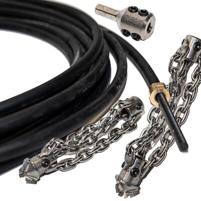 Flexible shafts &, drain cleaning chains