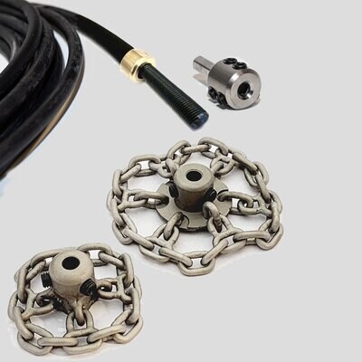 Flexible shafts &, drain cleaning chains