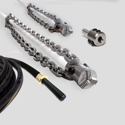 Flexible shafts &, drain cleaning chains