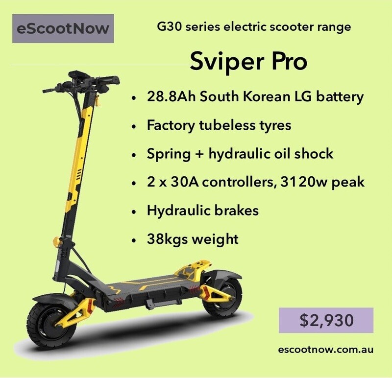 G30 Sviper Electric Scooter Series (Vlaken G3 Pro ODM) [DISCONTINUED]