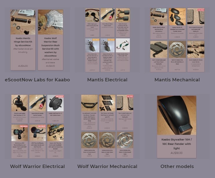 Factory Spare Parts suit Kaabo