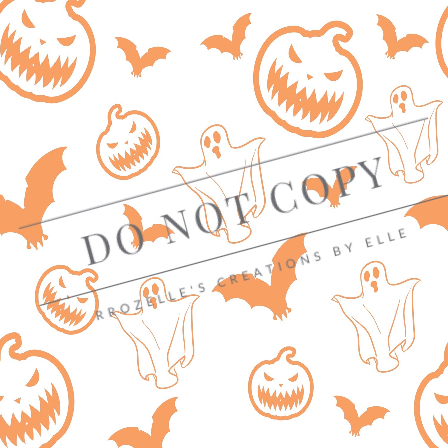 Bats, Pumpkins and Ghost OH MY! SVG Template