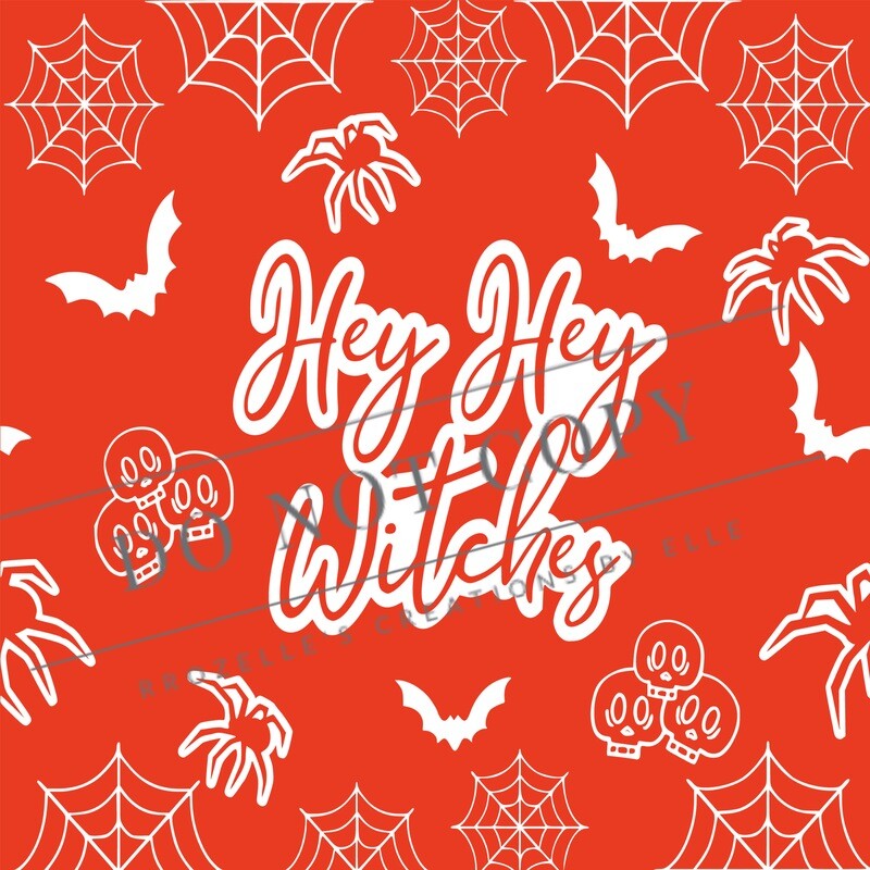 Hey Hey Witches SVG Template
