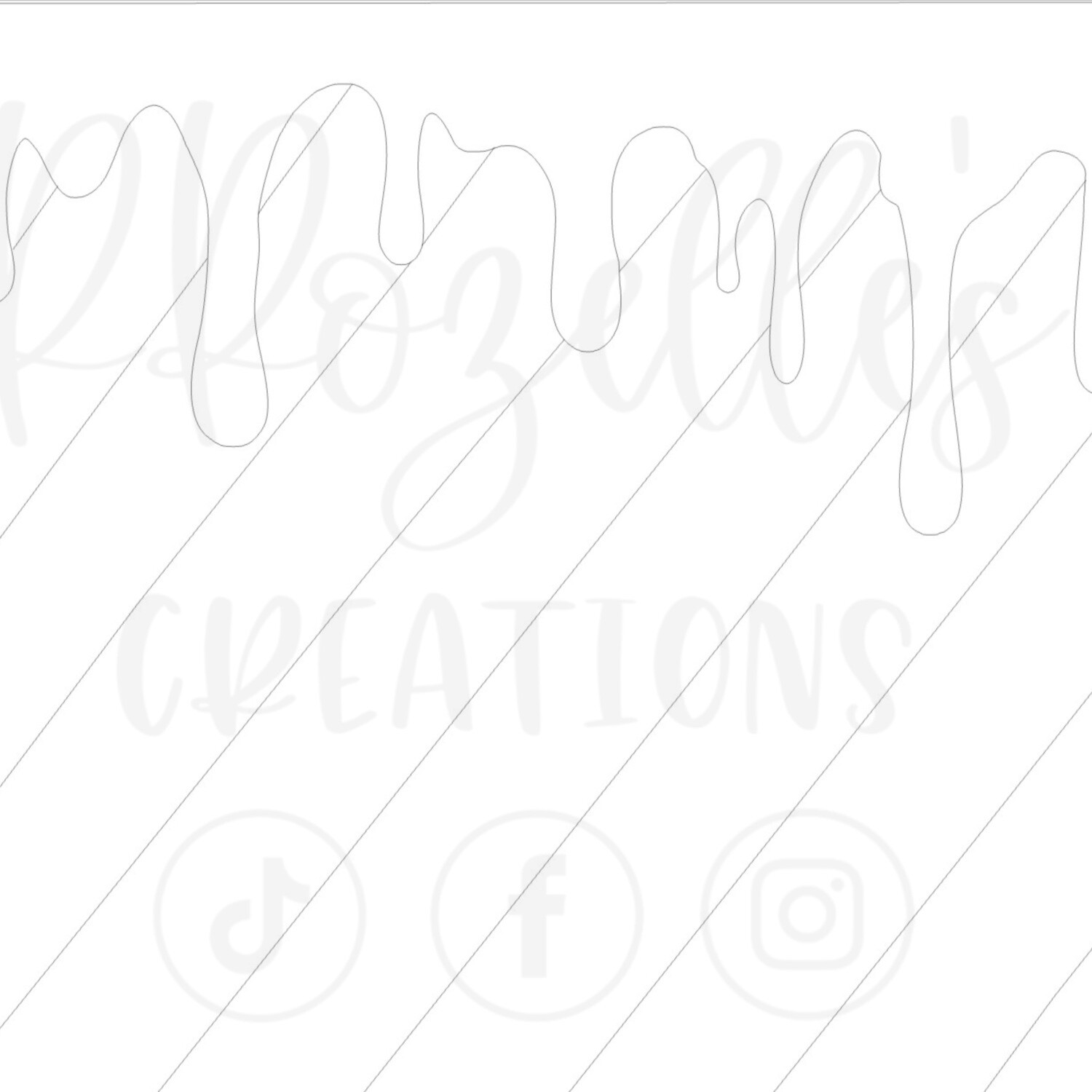 Candy Cane Drip (Thick) Template