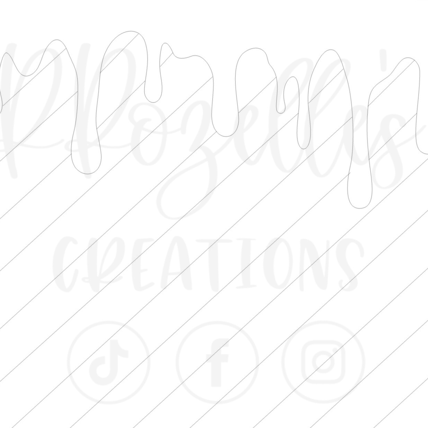 Candy Cane Drip (Thin) Template