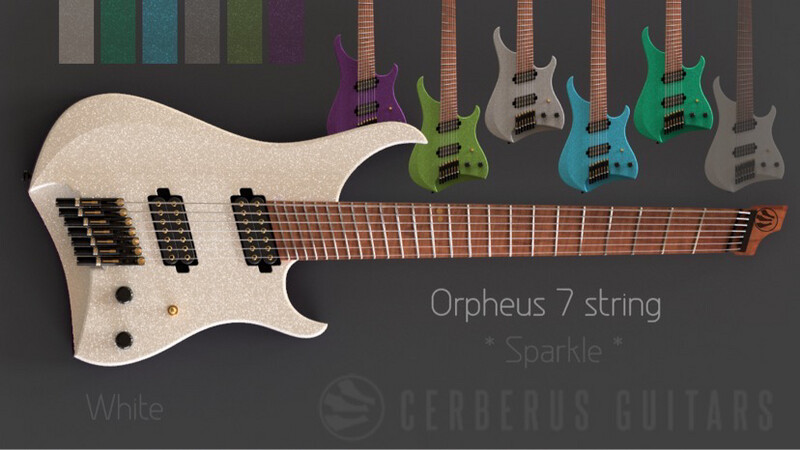 USA Seven String Orpheus Pre-Order (Ivory Sparkle)