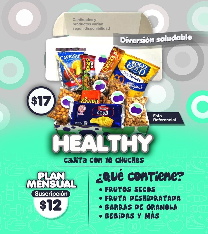 Cajita con snacks saludables: Healthy