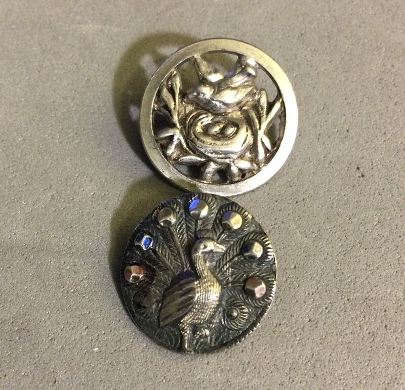 Pair of Pewter Birds, Small