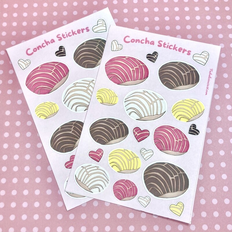 Concha (Pan Dulce) Sticker sheet