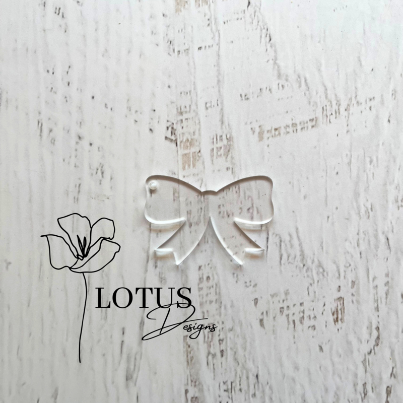 Acrylic Blank Bow - 65x45x3mm