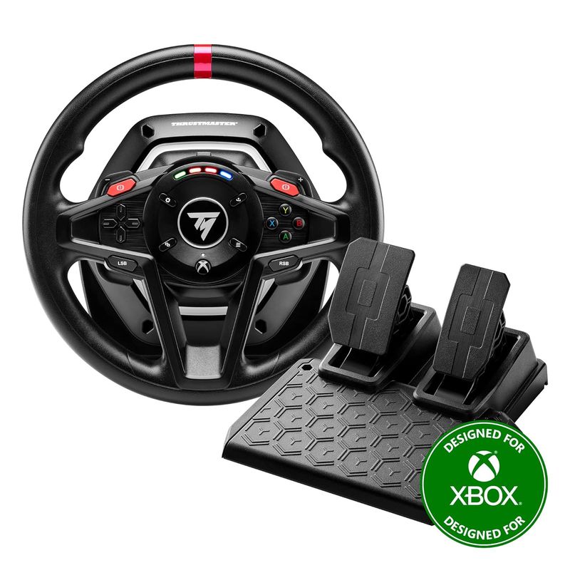 Thrustmaster T128 Xbox ONE, Xbox Series ir PC vairas su pedalais