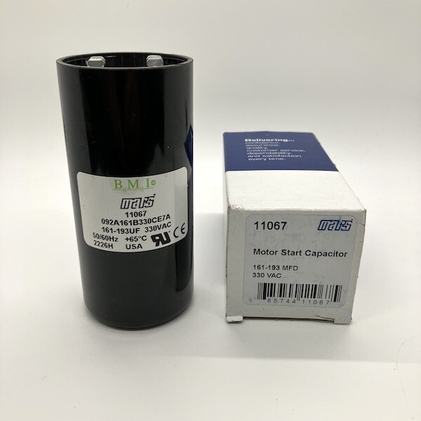 11067 Mars Motor Start Capacitor 161-193MFD 330VAC