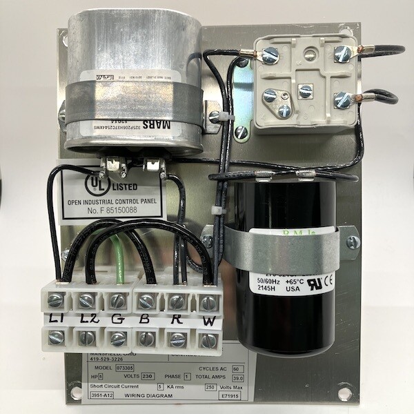 073305 Assembled Capacitor Pack SGV5022L, 5HP 230V 1PH 3915-A2