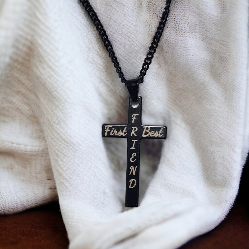First Best Friend Cross Necklace