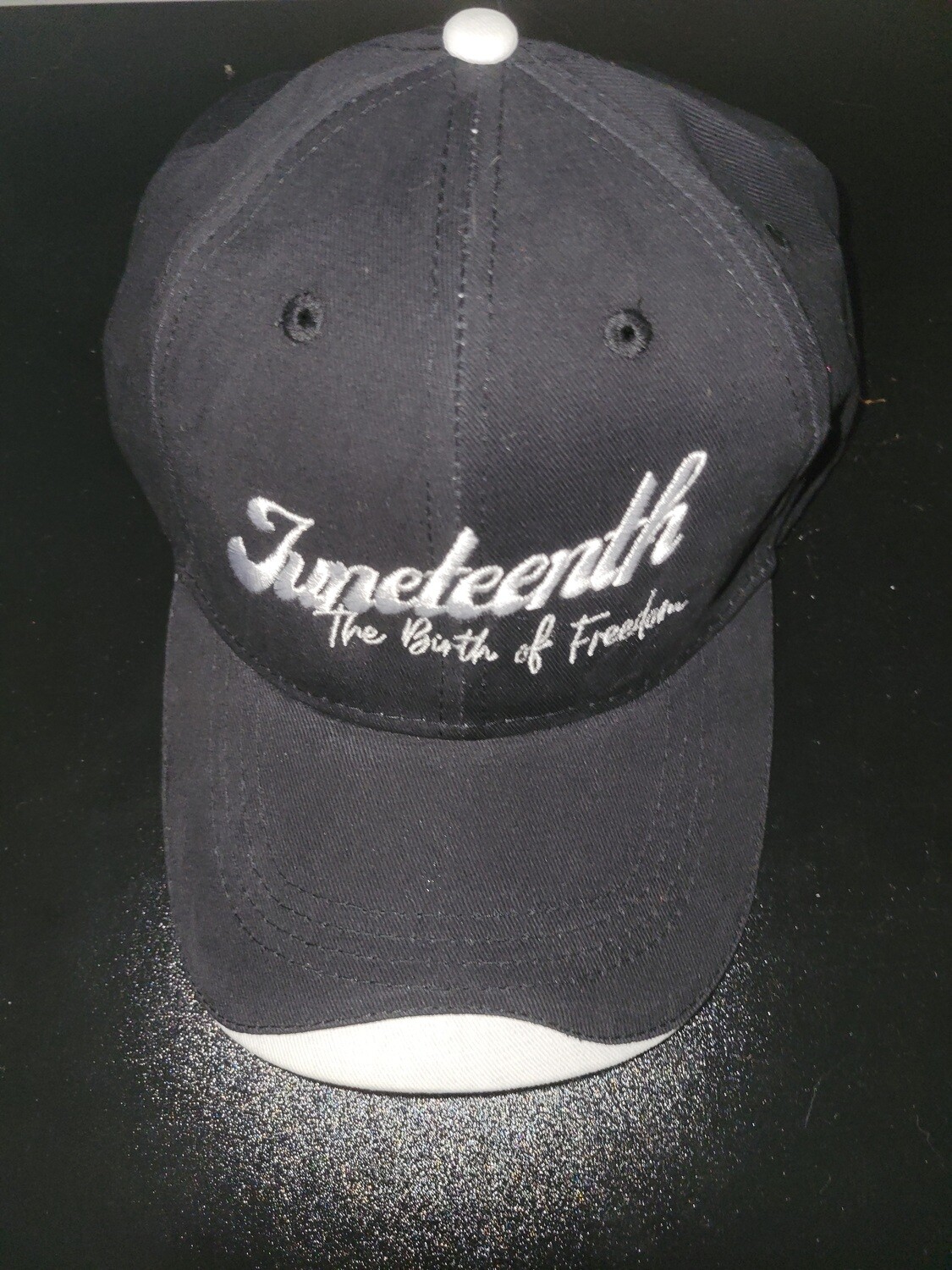 Juneteenth Cap – Black with White Wave – Store – Lowcountry Gullah