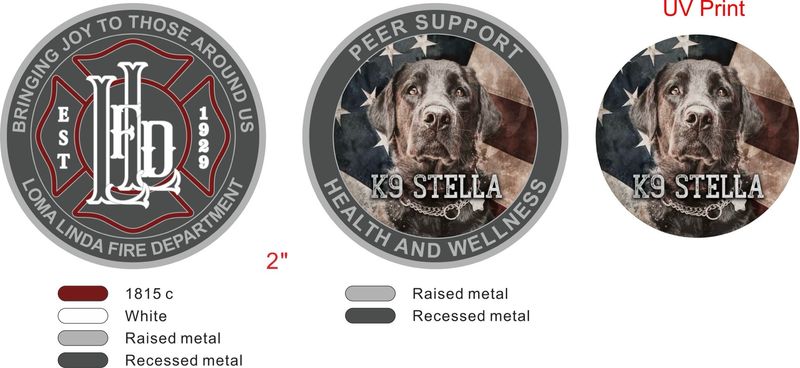 K9 Stella LLFD Challenge Coin