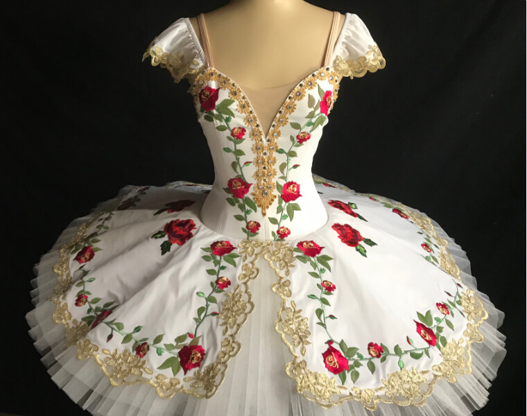 Ballet Tutu - Rose flowers stage tutu