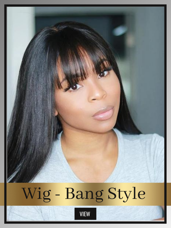 Human Hair Bang Wigs