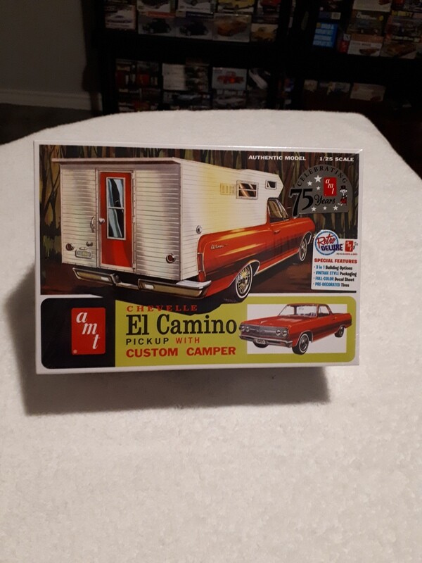 65 EL CAMINO WITH CUSTOM CAMPER MODEL KIT, AMT1364