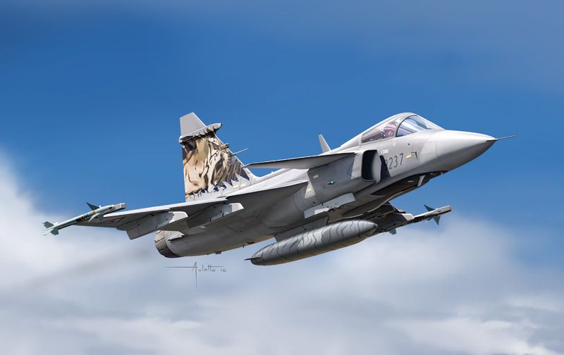 JAS 39 GRIPEN Model Airplane Kit, ITALERI 1306