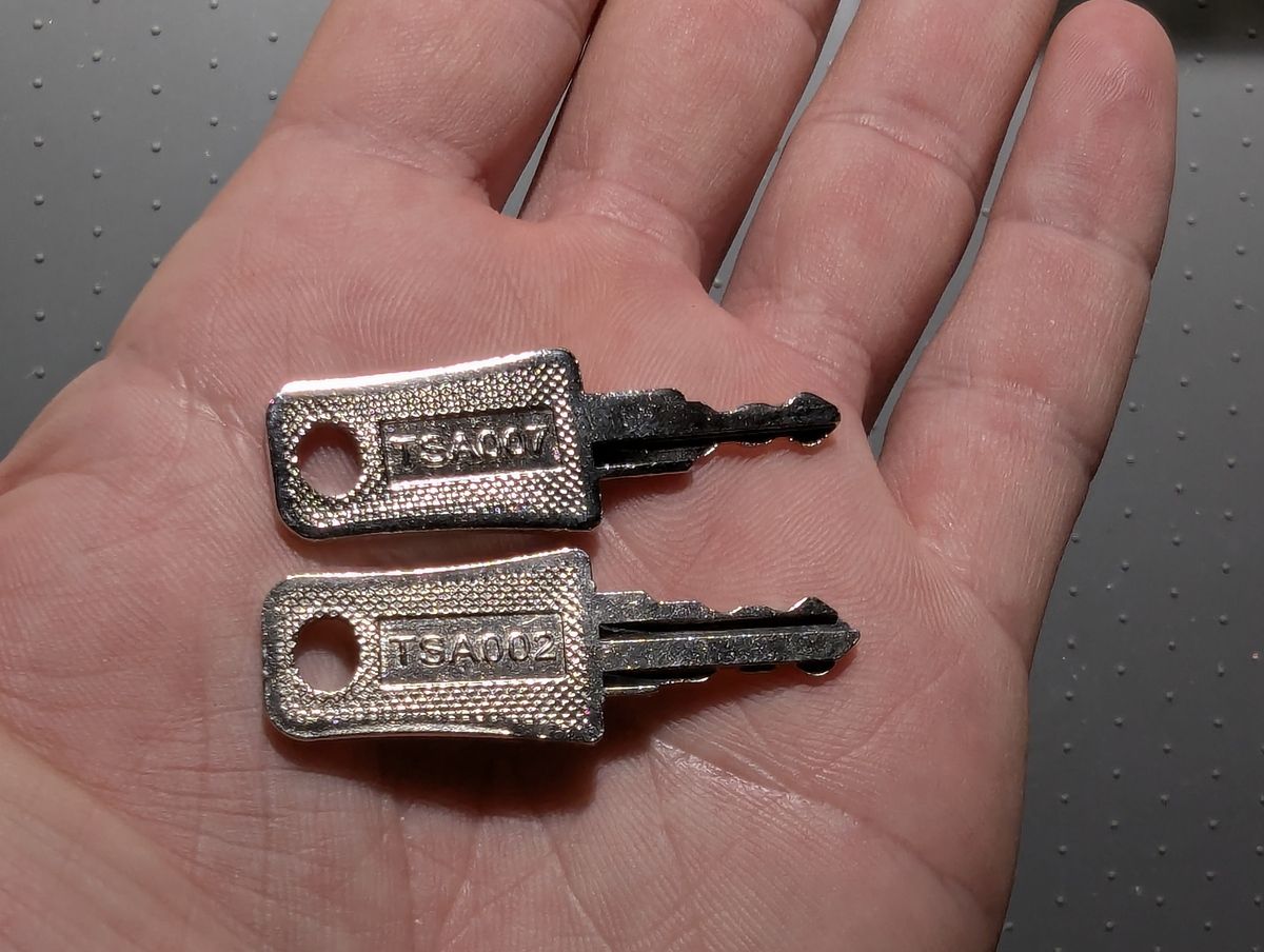 TSA Keys - 002 and 007 - TOOOL Equipment - The Open Organisation Of ...