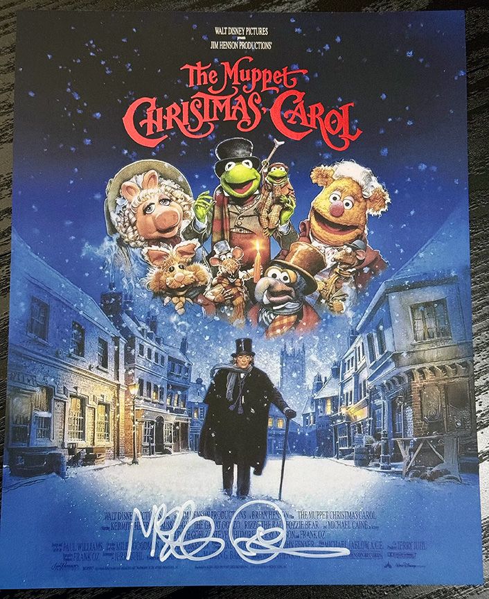 Muppet Christmas Carol Autographed 8x10 Poster