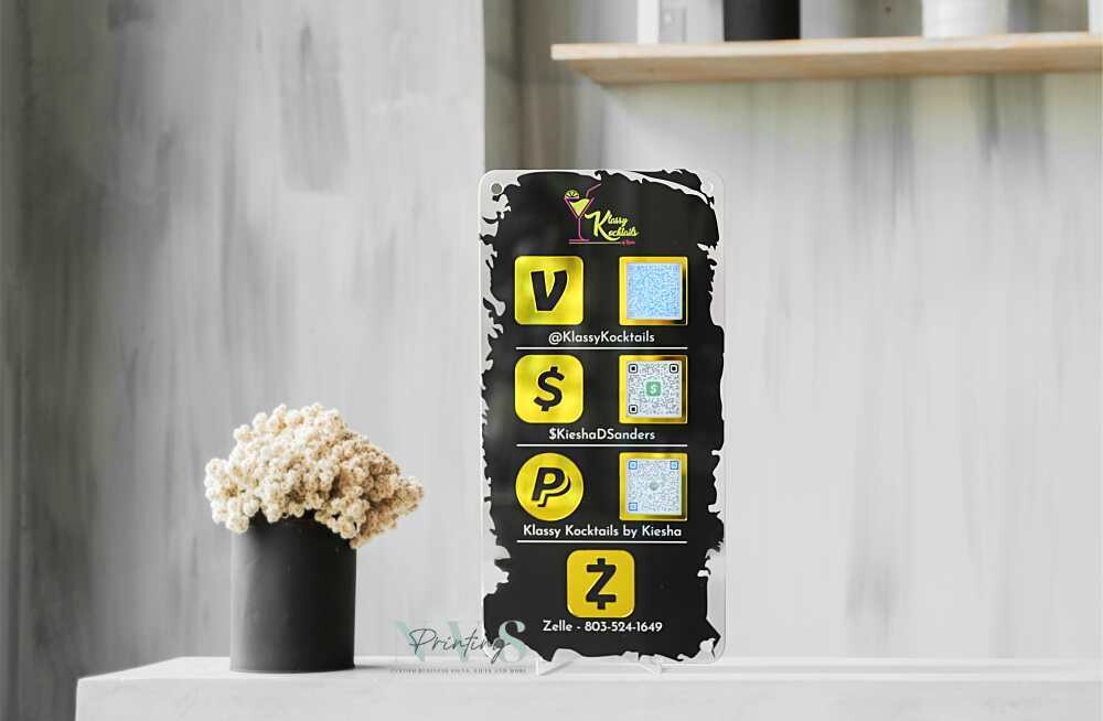 QR Code Payment Sign / Scan To Pay Sign / QR Code Display Stand ...