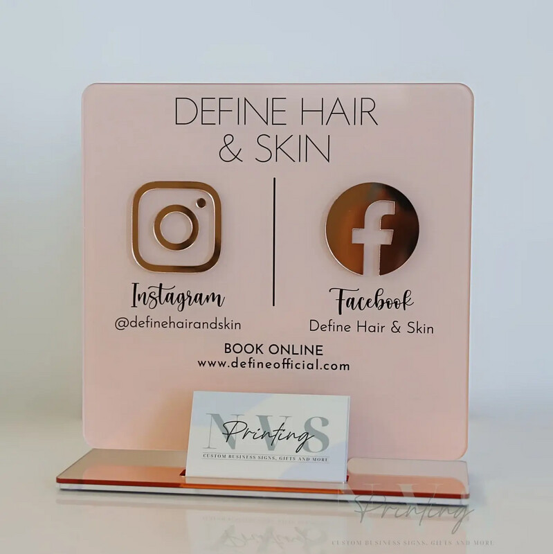 Custom Business Signs | 3D Wall, Social Media & Review – NVS Printing ...