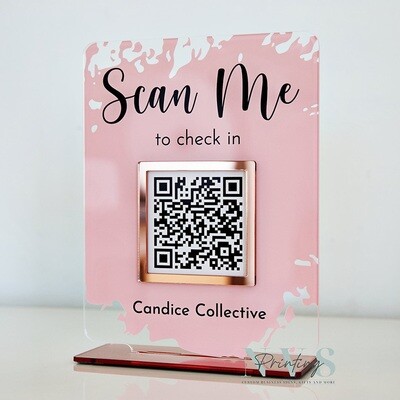 QR Code Signs, QR Code Bench Plaque, QR code Display – NVS Printing ...