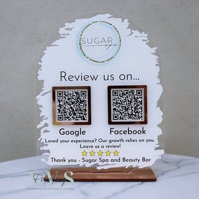 QR Code Signs, QR Code Bench Plaque, QR code Display – Store – NVS Printing