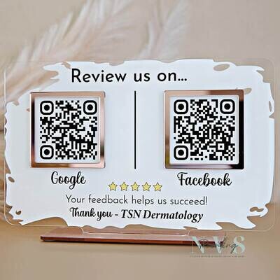 QR Code Signs, QR Code Bench Plaque, QR code Display – Store – NVS Printing