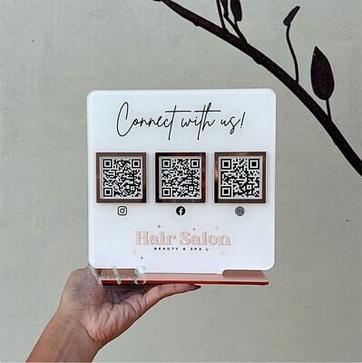 QR Code Signs, QR Code Bench Plaque, QR code Display – Store – NVS Printing