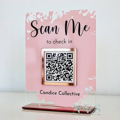 QR Code Signs, QR Code Bench Plaque, QR code Display – Store – NVS Printing