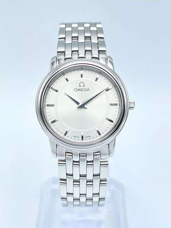 Ladies Omega De Ville 27mm Silver Dial Stainless Steel Quartz 4580.31 ...