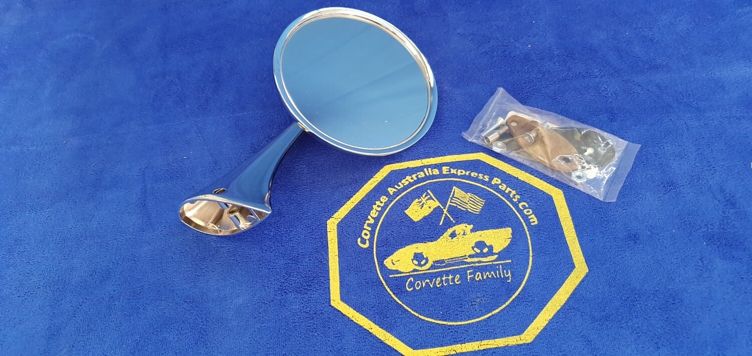 MIRROR-EXTERIOR REAR VIEW-WITH BOW-TIE LOGO-RIGHT-WITH MOUNTING KIT-63L ...